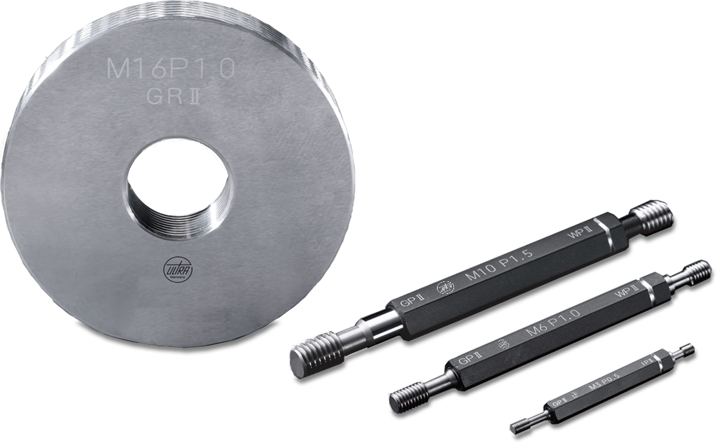 Limit Thread Plug Gauge 6H GO + NOGO side tungsten carbide M16x2 | M16x2 | Go NoGo Plug ...