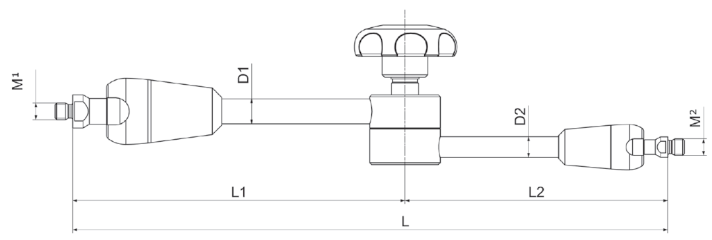 Anbau-Gelenk-Arme Classic Line 3300-28 verchromt mit mechanischer ...